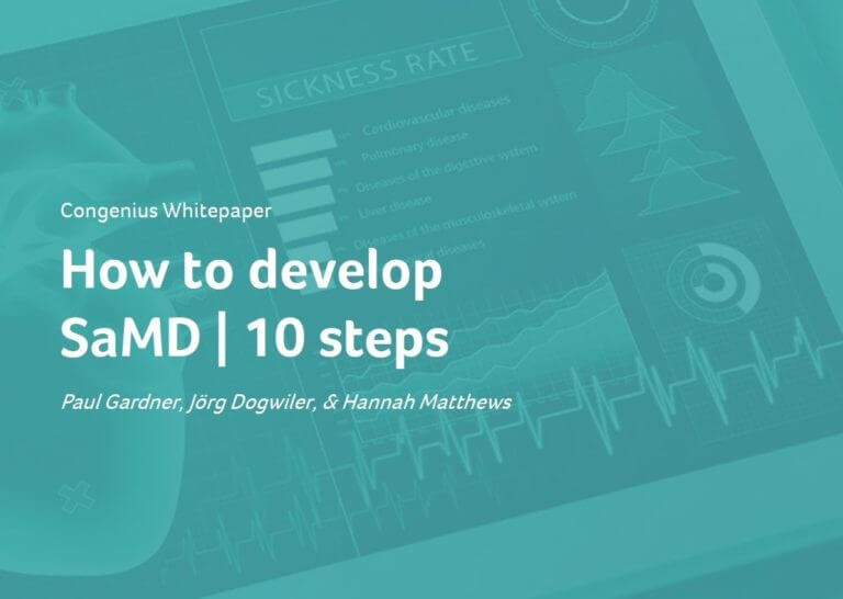 How to develop SaMD | Congenius whitepaper | Congenius